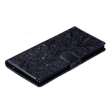 Intricate Embossing Lace Jasmine Flower Leather Wallet Case for Samsung ...