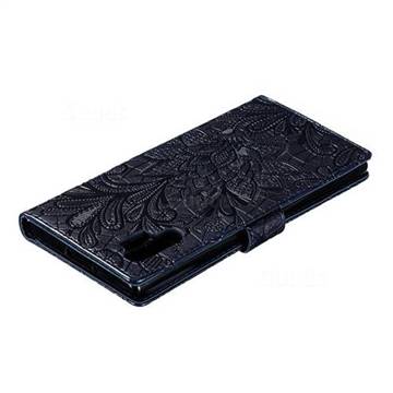 Intricate Embossing Lace Jasmine Flower Leather Wallet Case for Samsung ...