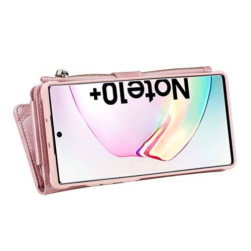 Retro Multifunction Zipper Magnetic Separable Leather Phone Case Cover ...