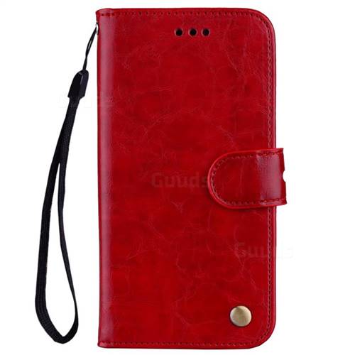 Luxury Retro Oil Wax PU Leather Wallet Phone Case for Samsung Galaxy ...