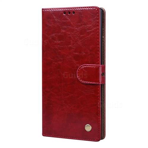 Luxury Retro Oil Wax PU Leather Wallet Phone Case for Samsung Galaxy ...