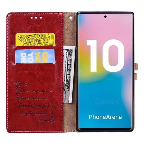 Luxury Retro Oil Wax PU Leather Wallet Phone Case for Samsung Galaxy ...