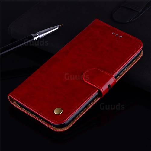 Luxury Retro Oil Wax PU Leather Wallet Phone Case for Samsung Galaxy ...