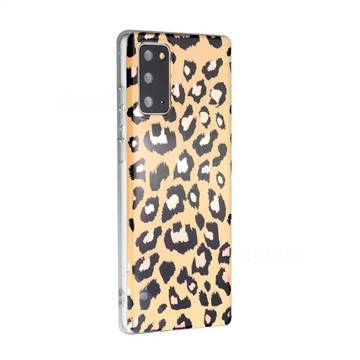 Leopard Galvanized Rose Gold Marble Phone Back Cover for Samsung Galaxy ...