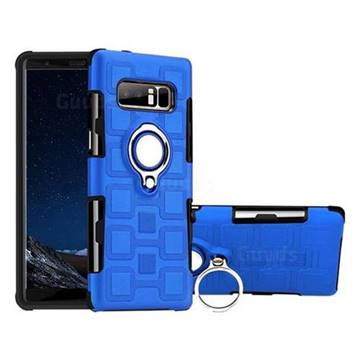 Ice Cube Shockproof PC + Silicon Invisible Ring Holder Phone Case for ...