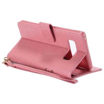 Luminous Flower Girl Cat Leather Wallet Case for Samsung Galaxy Note 8 ...