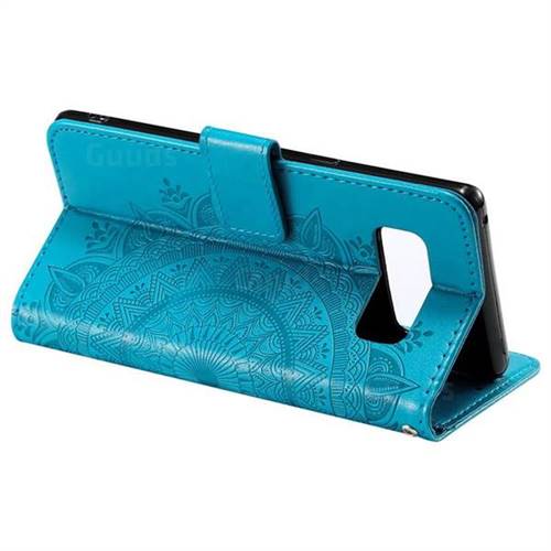 Intricate Embossing Datura Leather Wallet Case for Samsung Galaxy Note ...