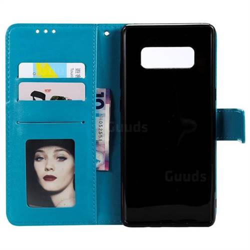 Intricate Embossing Datura Leather Wallet Case for Samsung Galaxy Note ...