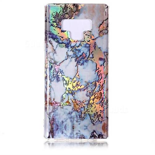 Gold Plating Marble Pattern Bright Color Laser Soft TPU Case for ...