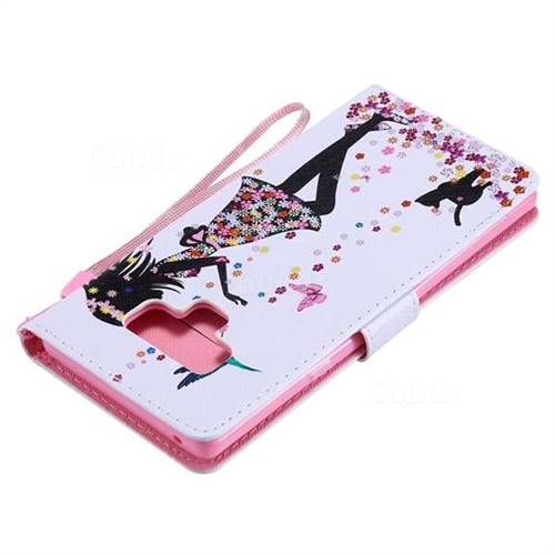 Petals and Cats PU Leather Wallet Case for Samsung Galaxy Note9 ...