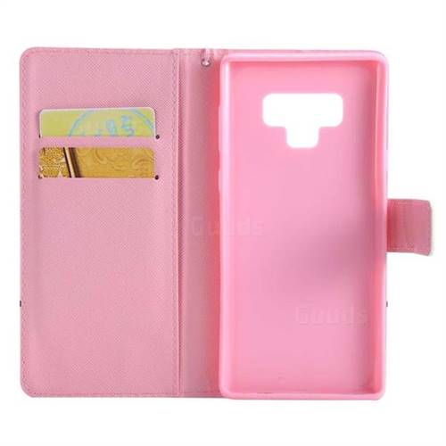 Petals and Cats PU Leather Wallet Case for Samsung Galaxy Note9 ...