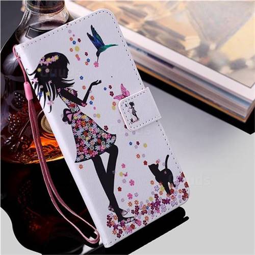 Petals and Cats PU Leather Wallet Case for Samsung Galaxy Note9 ...