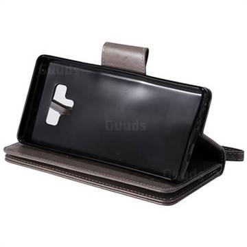 Embossing Cat Girl 9 Card Leather Wallet Case for Samsung Galaxy Note9 ...