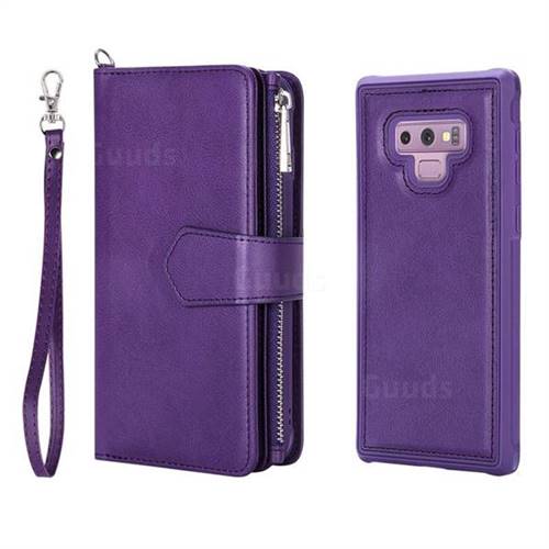 Retro Luxury Multifunction Zipper Leather Phone Wallet for Samsung ...