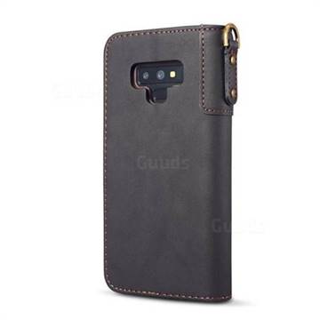 Retro Luxury Cowhide Leather Wallet Case for Samsung Galaxy Note9 ...