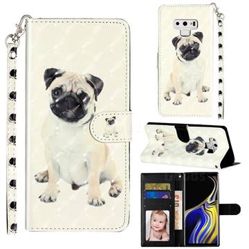 Pug Dog 3D Leather Phone Holster Wallet Case for Samsung Galaxy Note9 ...