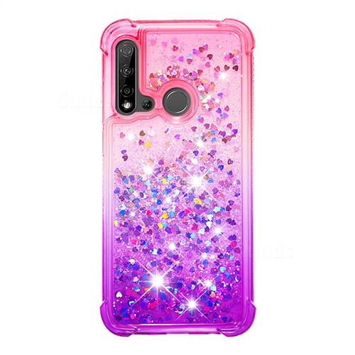 Rainbow Gradient Liquid Glitter Quicksand Sequins Phone Case for Huawei ...