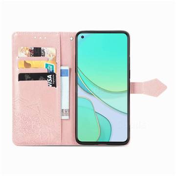 Embossing Imprint Mandala Flower Leather Wallet Case for OnePlus 8T ...