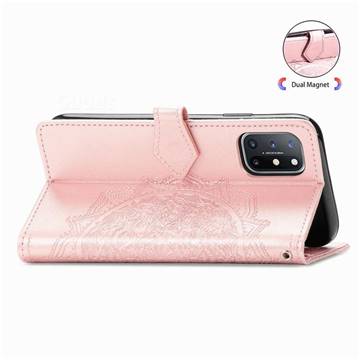 Embossing Imprint Mandala Flower Leather Wallet Case for OnePlus 8T ...