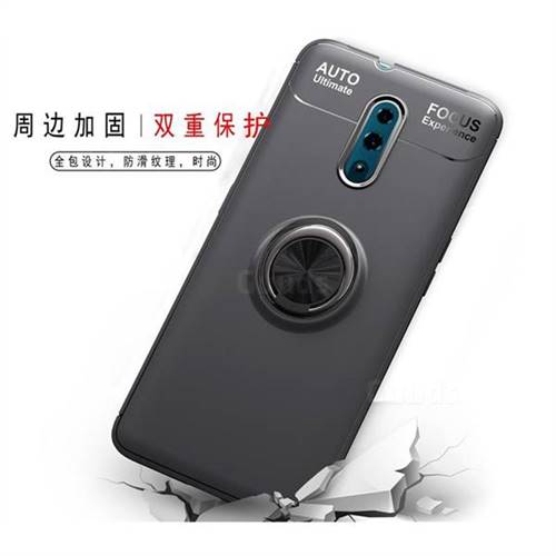 Auto Focus Invisible Ring Holder Soft Phone Case for Oppo Reno - Black ...