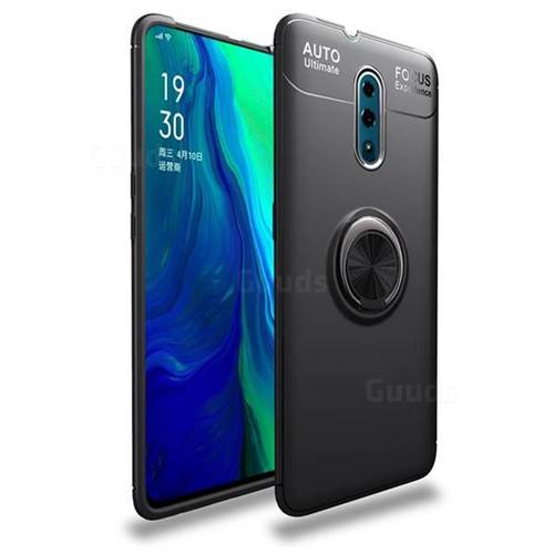 Auto Focus Invisible Ring Holder Soft Phone Case for Oppo Reno - Black ...