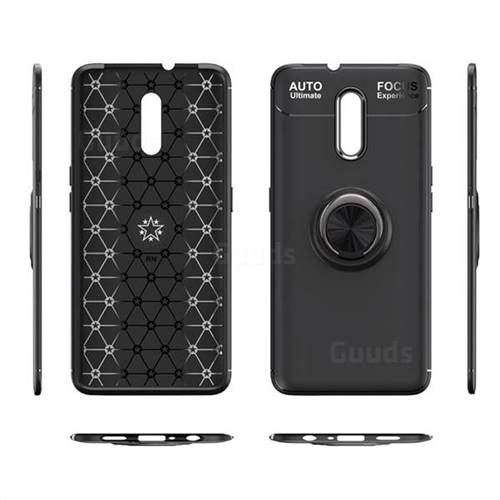 Auto Focus Invisible Ring Holder Soft Phone Case for Oppo Reno - Black ...