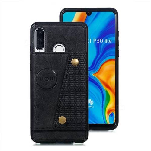 Retro Multifunction Card Slots Stand Leather Coated Phone Back Cover ...