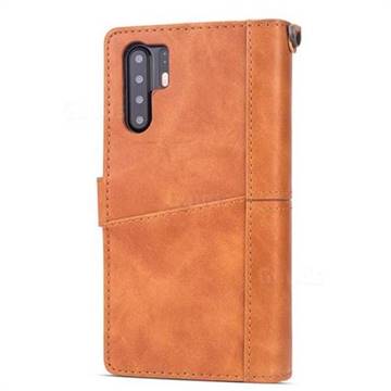 Retro Luxury Multipurpose Purse Phone Case for Huawei P30 Pro - Brown ...