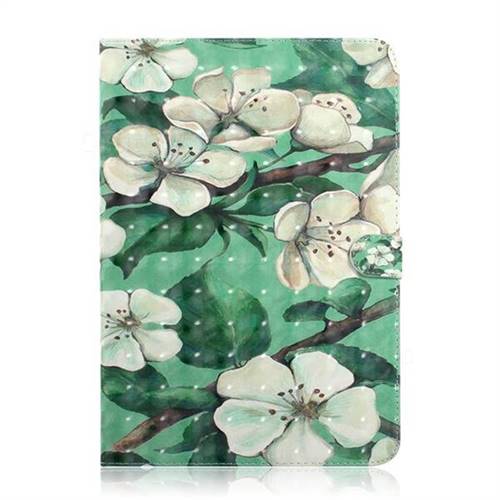 Watercolor Flower 3D Painted Universal 10 inch Tablet Flip Folio Stand ...