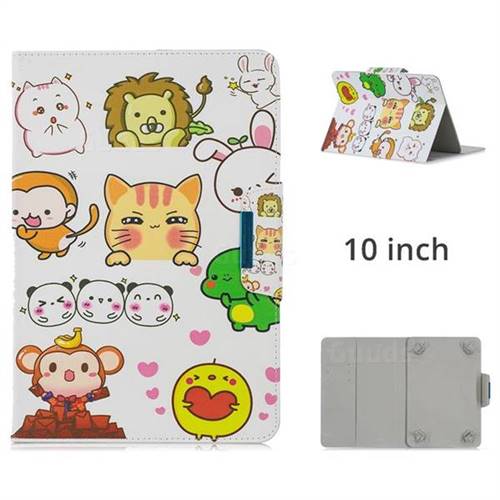 10 Inch Universal Tablet Flip Cover Folio Stand Leather Wallet Tablet ...