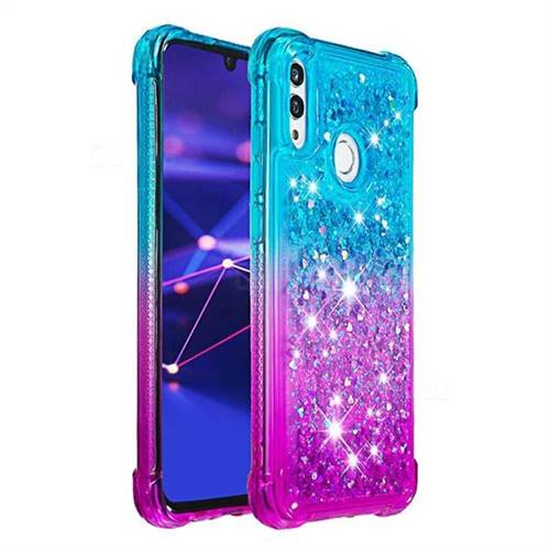 Rainbow Gradient Liquid Glitter Quicksand Sequins Phone Case for Huawei ...