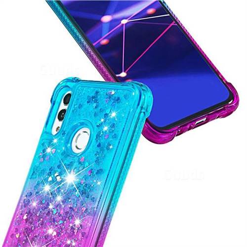 Rainbow Gradient Liquid Glitter Quicksand Sequins Phone Case for Huawei ...