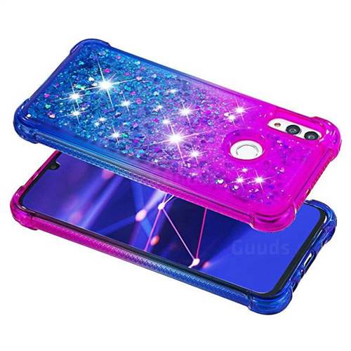 Rainbow Gradient Liquid Glitter Quicksand Sequins Phone Case for Huawei ...