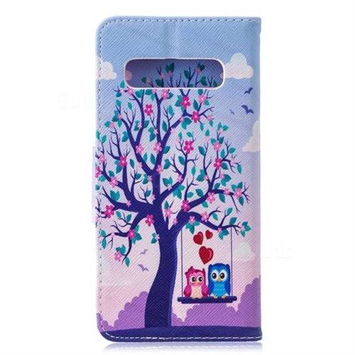 Tree and Owls Leather Wallet Case for Samsung Galaxy S10 (6.1 inch) - Galaxy S10 Cases - Guuds