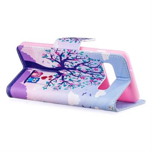 Tree and Owls Leather Wallet Case for Samsung Galaxy S10 (6.1 inch) - Galaxy S10 Cases - Guuds