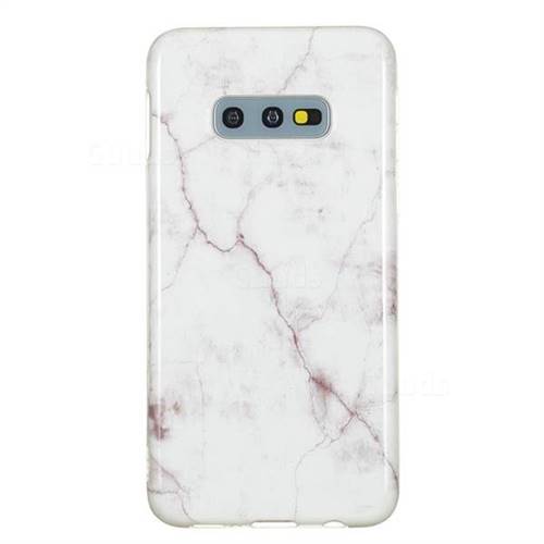 White Smooth Marble Clear Bumper Glossy Rubber Silicone Phone Case for ...
