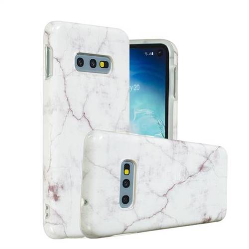 White Smooth Marble Clear Bumper Glossy Rubber Silicone Phone Case for ...