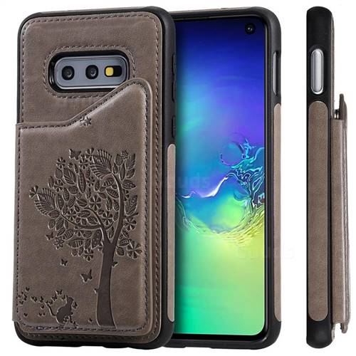 Luxury R61 Tree Cat Magnetic Stand Card Leather Phone Case for Samsung ...