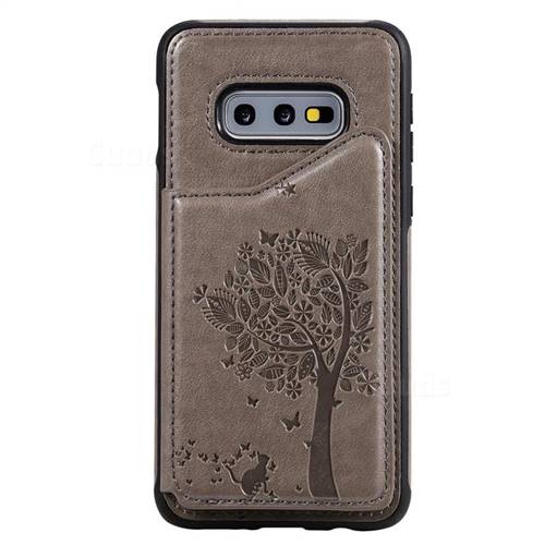 Luxury R61 Tree Cat Magnetic Stand Card Leather Phone Case for Samsung ...