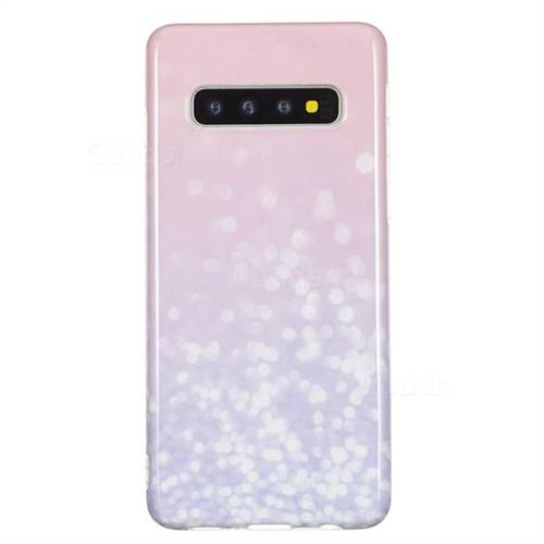 Glitter Pink Marble Clear Bumper Glossy Rubber Silicone Phone Case for ...