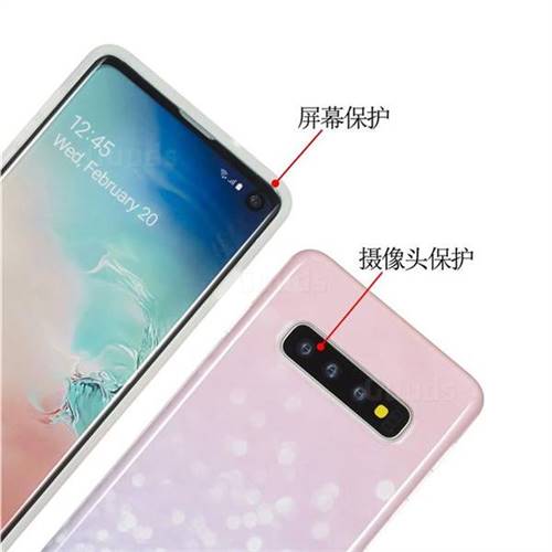 Glitter Pink Marble Clear Bumper Glossy Rubber Silicone Phone Case for ...