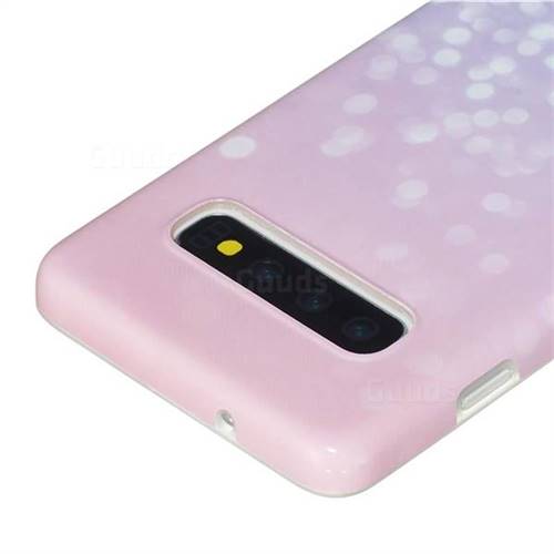 Glitter Pink Marble Clear Bumper Glossy Rubber Silicone Phone Case for ...