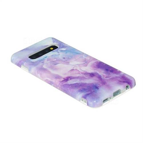 Dream Purple Marble Clear Bumper Glossy Rubber Silicone Phone Case for ...