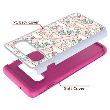 Pink Pony Shock Absorbing Hybrid Defender Rugged Phone Case Cover for ...