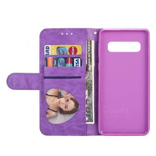 Glitter Shine Leather Zipper Wallet Phone Case for Samsung Galaxy S10 ...