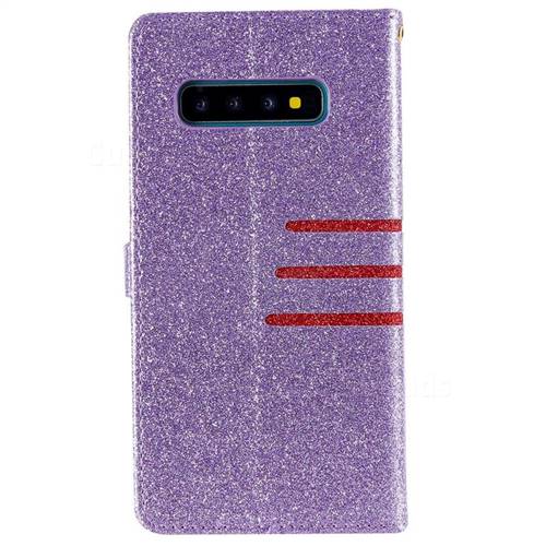 Retro Stitching Glitter Leather Wallet Phone Case for Samsung Galaxy ...
