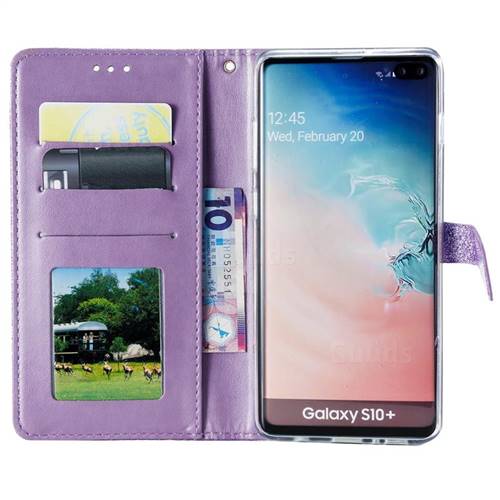 Retro Stitching Glitter Leather Wallet Phone Case for Samsung Galaxy ...