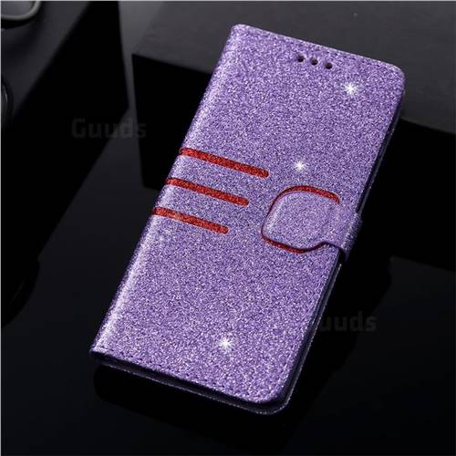 Retro Stitching Glitter Leather Wallet Phone Case for Samsung Galaxy ...