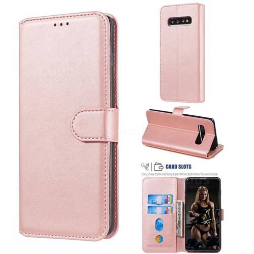 Retro Calf Matte Leather Wallet Phone Case for Samsung Galaxy S10 Plus ...