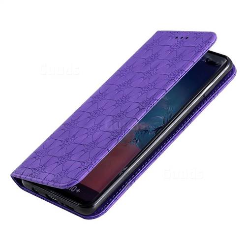 Intricate Embossing Four Leaf Clover Leather Wallet Case for Samsung ...